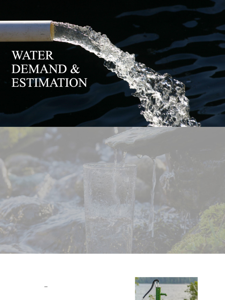 03 Water Demand & Estimation | PDF | Water | Economies