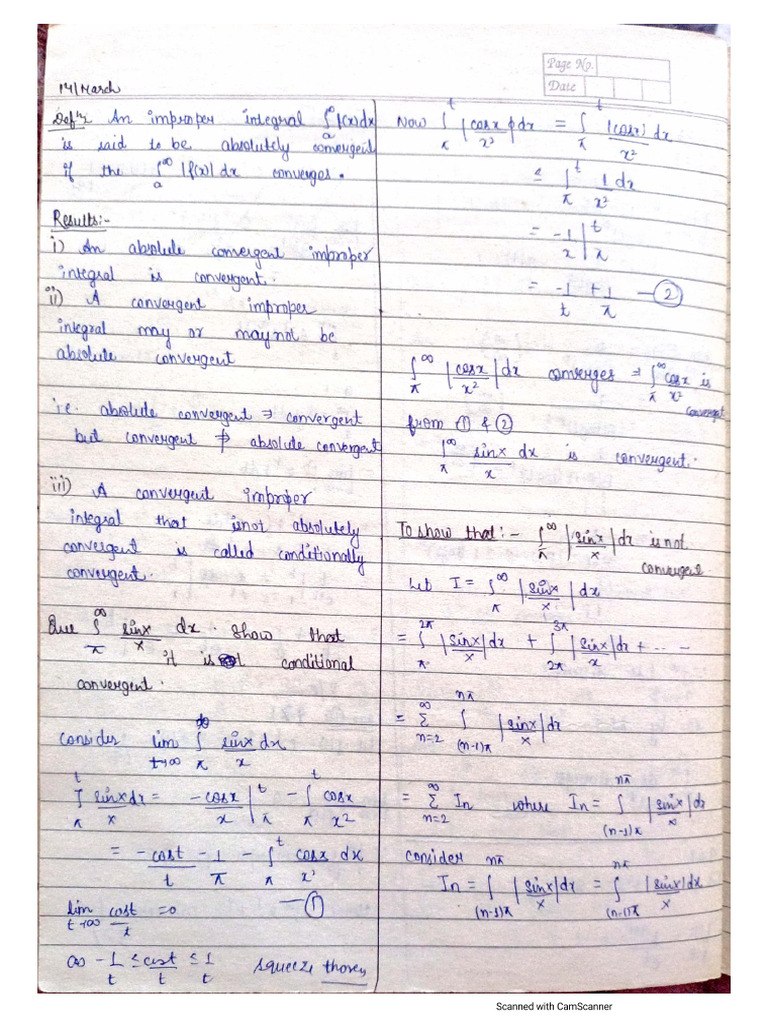 Absolute Convergence | PDF