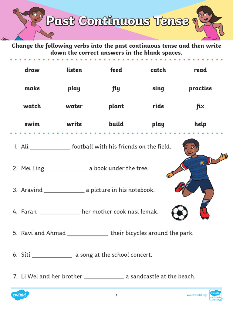 My Bi 1721969499 Past Continuous Tense Worksheet Ver 1 | PDF