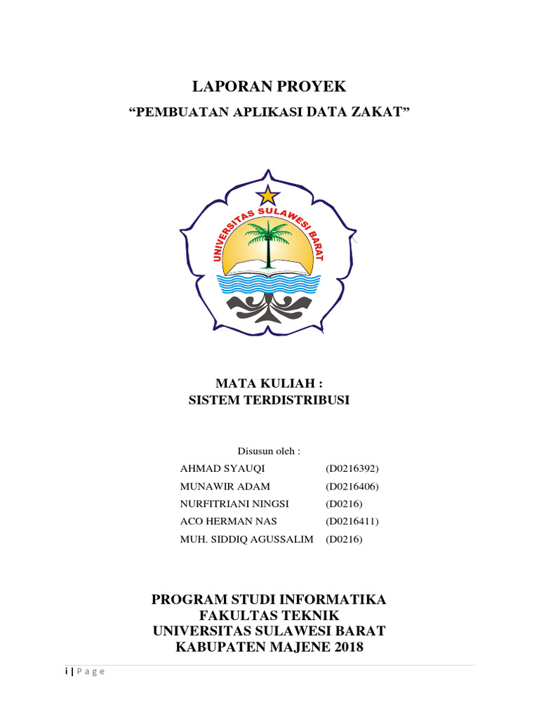 Aplikasi Data Zakat: Proyek Sistem Terdistribusi | PDF