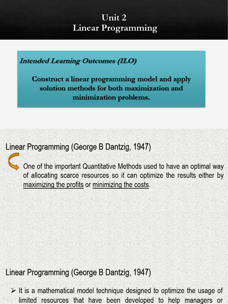 Linear-Programming | PDF | Linear Programming | Mathematical Optimization