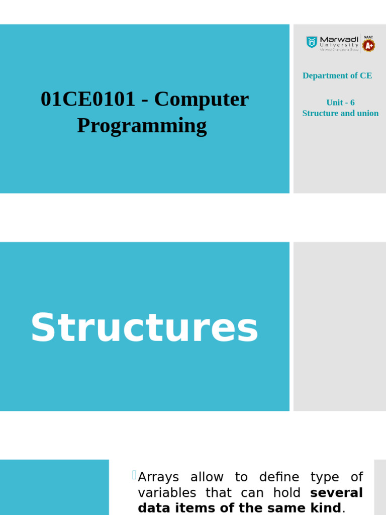 EContent 3 2024 11 27 12 32 25 Unit6STRUCTUREANDUNIONpptx 2024 11 26 07 24 12 | PDF | Parameter ...