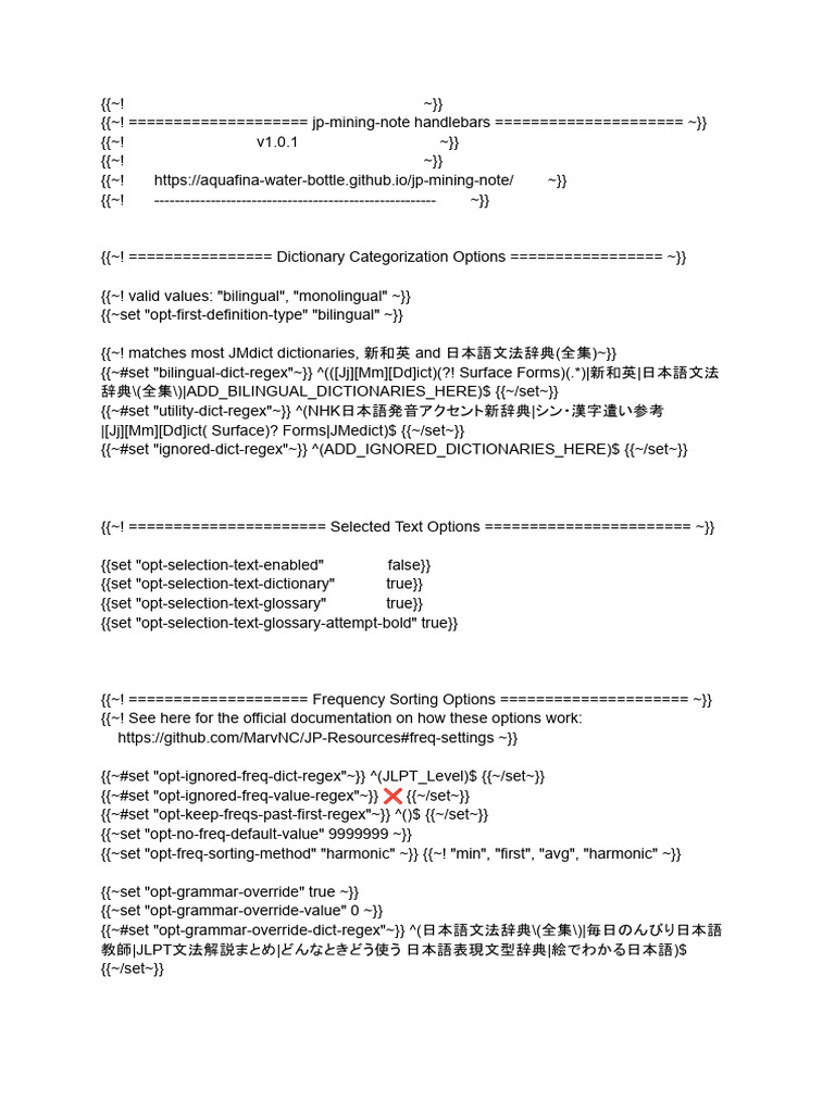 Parte Superior Codigo Yomichan | PDF | Web Development | Computing