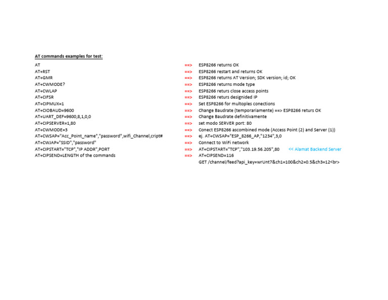 AT-Comd Exm ESP1 | PDF
