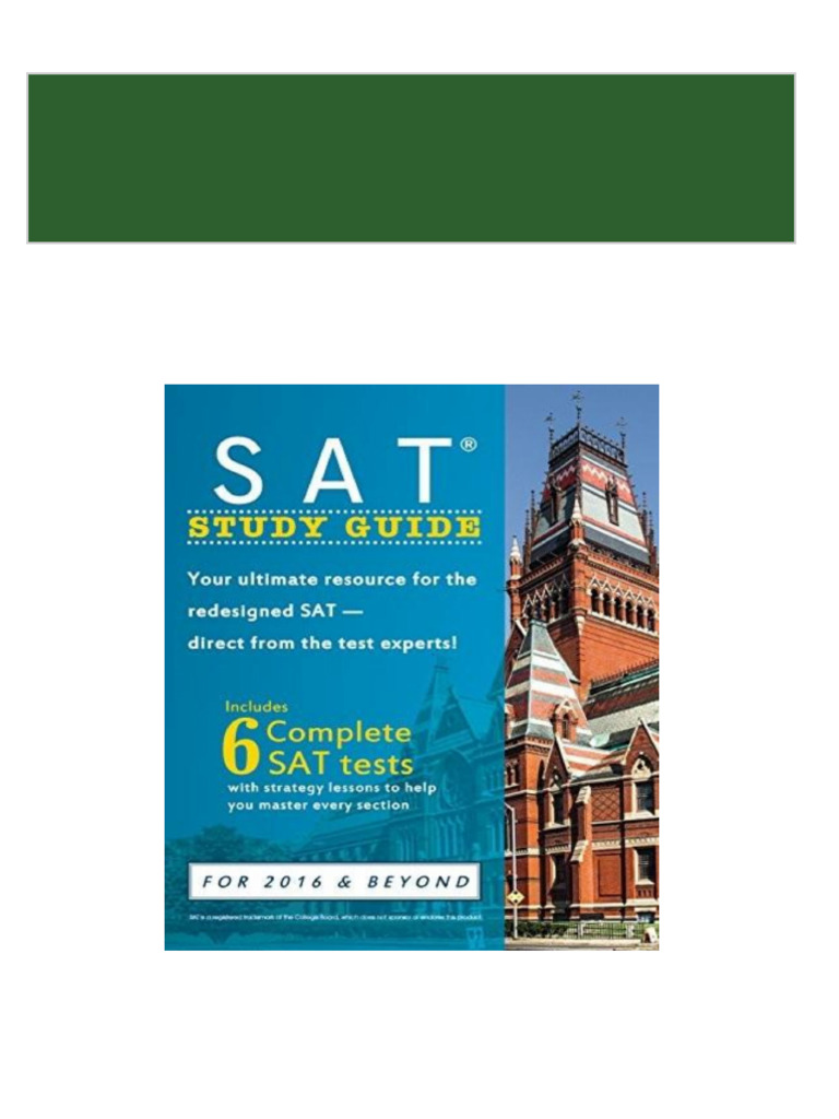 SAT Study Guide Your ultimate resource for the redesigned SAT direct ... SAT Study Guide Your ultimate resource for the redesigned SAT direct ...