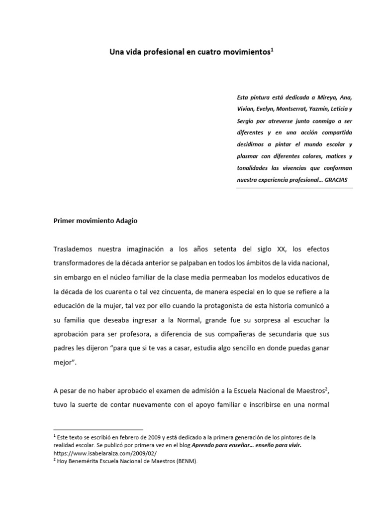 Esta Pintura Está Dedicada A Mireya | PDF | Escuelas | Maestros