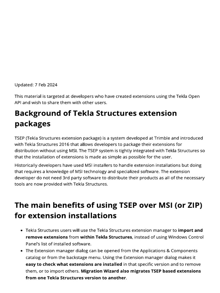Extension Installations | PDF