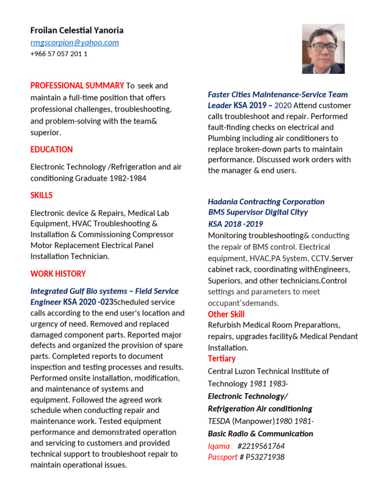 FM CV | PDF | Troubleshooting