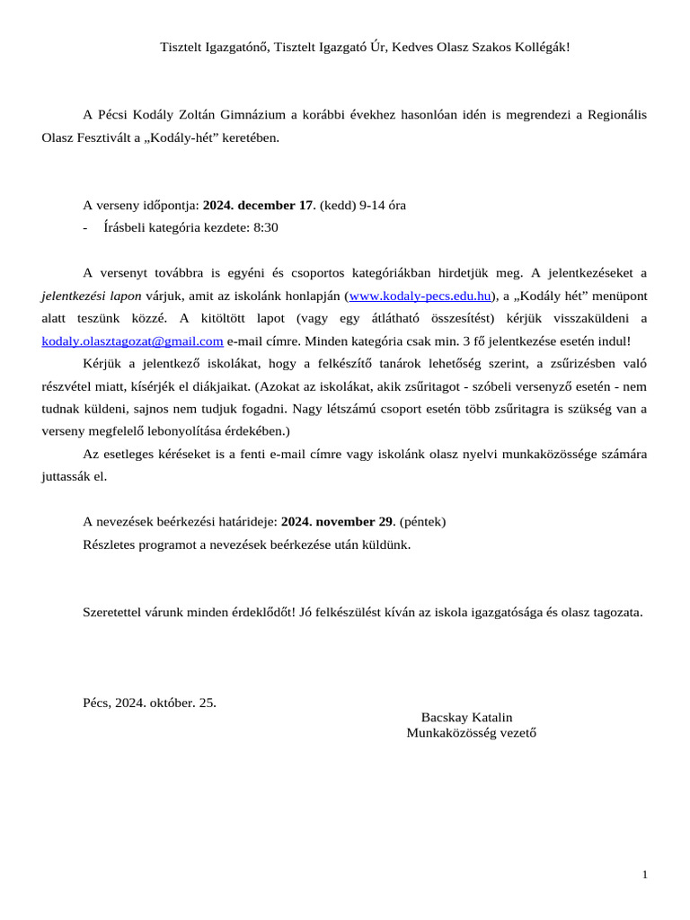 Regionális-olasz-fesztivál-kiírás-2024 | PDF