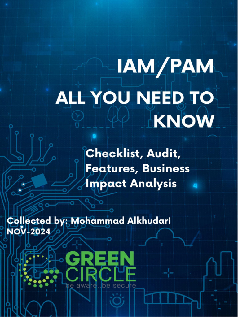 IAM_PAM_Checklist_Audit_Forms_1732897461 | PDF | Security | Computer ...