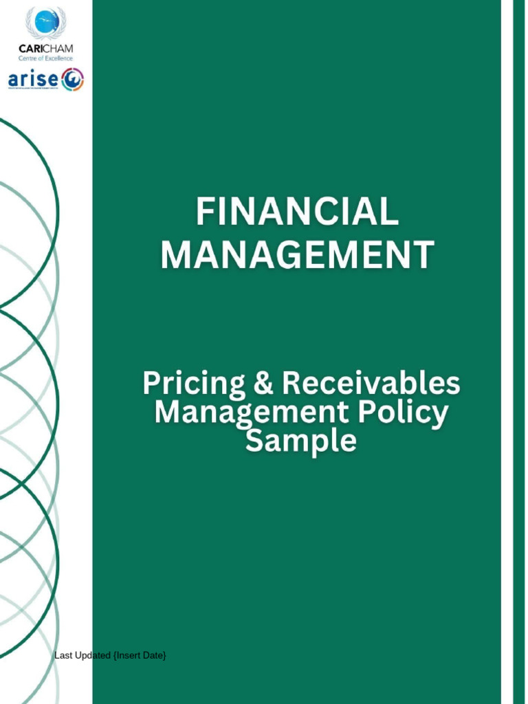 Pricing & Receivables Policy Guide | PDF | Pricing | Conflict Of Interest