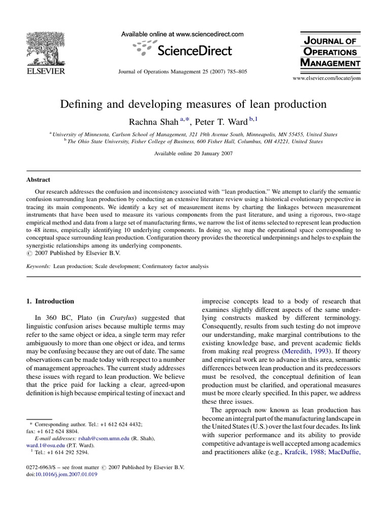 History of Lean Thinking | PDF | Lean Manufacturing | Business Process