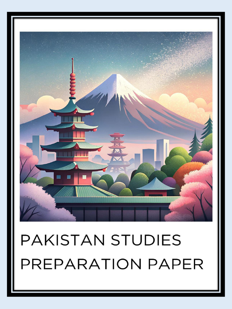 XII Pak Studies (Urdu) Preparation Paper | PDF