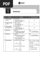 Class 12 Chemistry Solutions Formula Sheet | PDF