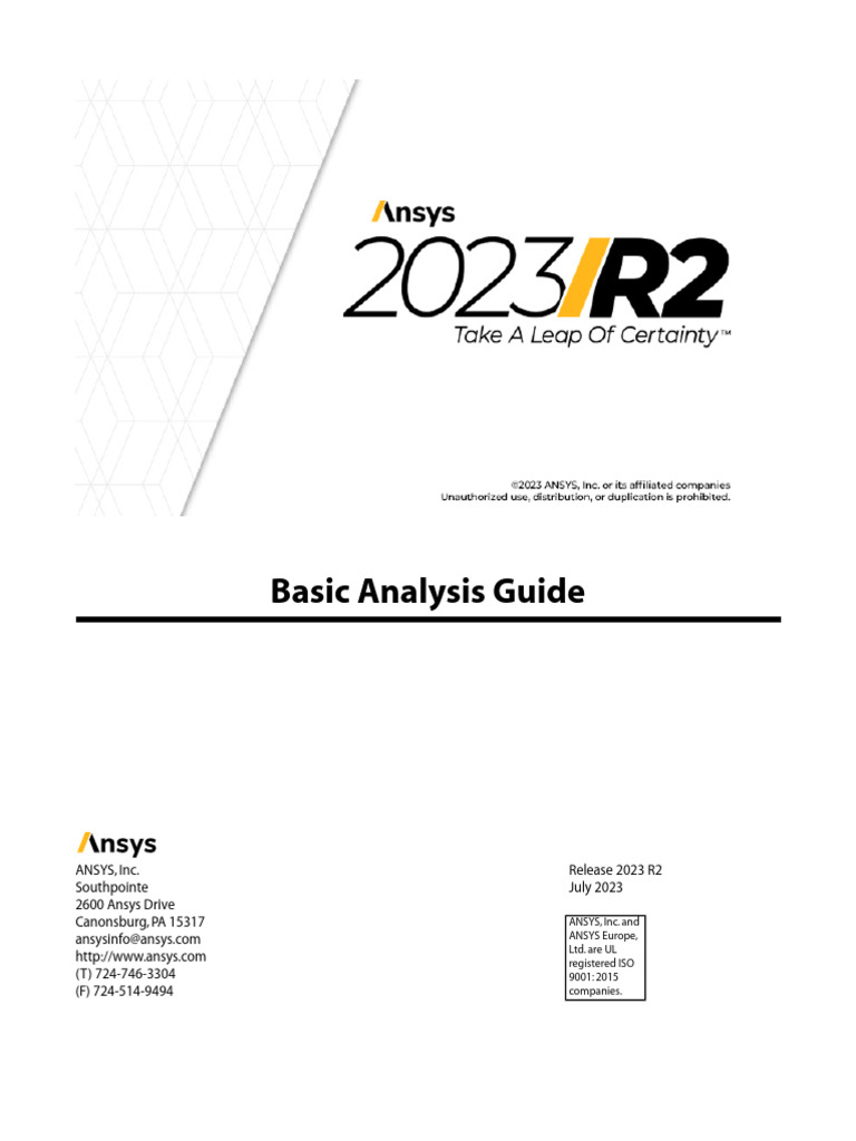 ANSYS - Mechanical - APDL - Basic - Analysis - Guide | PDF | Trademark | License