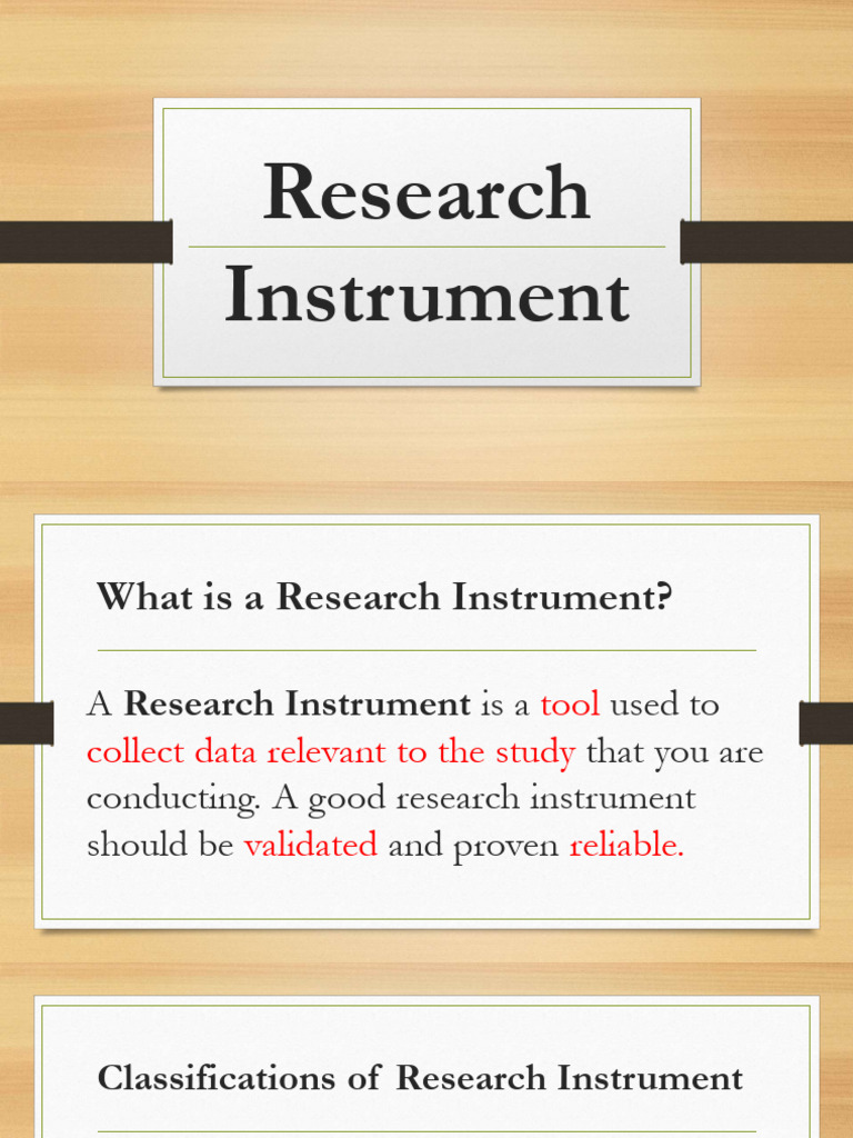 Types of Qualitative Research Instruments | PDF | Qualitative Research ...