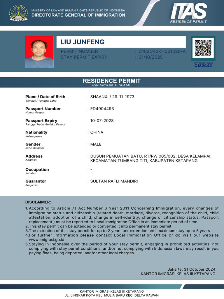 Altus Itk Ke Itas Pt. Srm 01112024 (1) | PDF | Indonesia | Jakarta