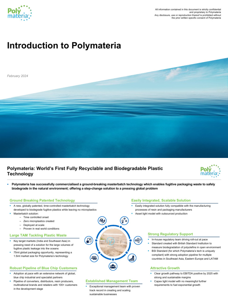 Polymateria Teaser | PDF | Plastic | Biodegradation