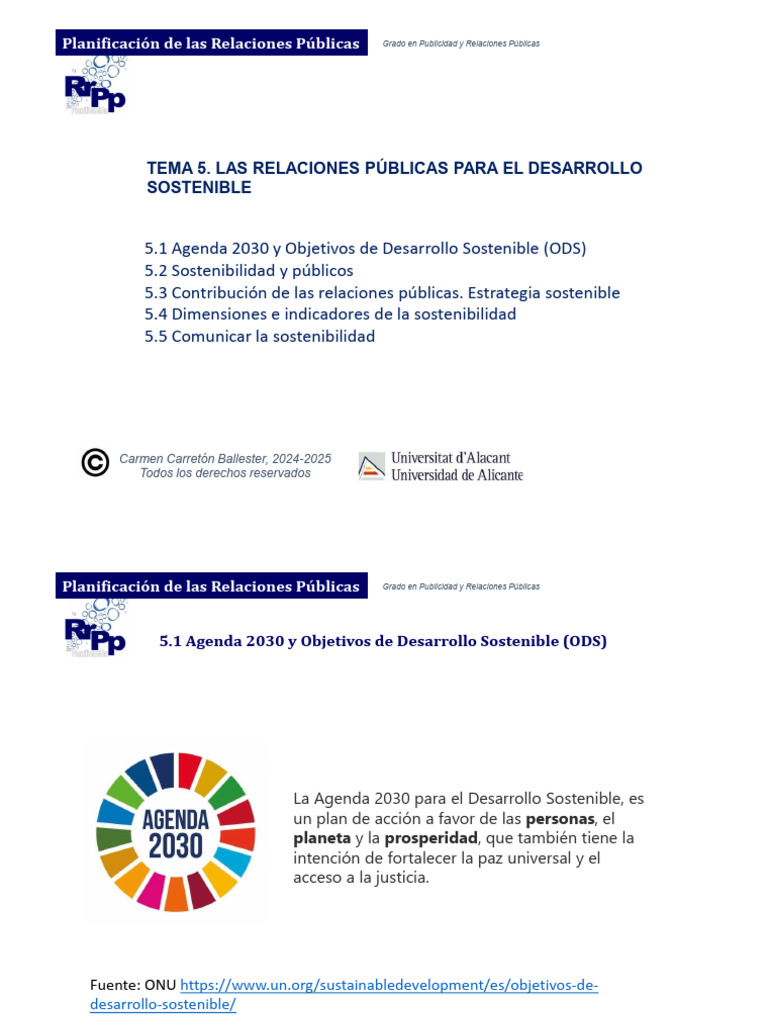 Tema 5 RRPP | PDF | Sustentabilidad | Desarrollo sostenible