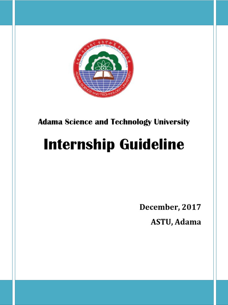 Internship Guideline, ASTU | PDF | Internship | Job Hunting