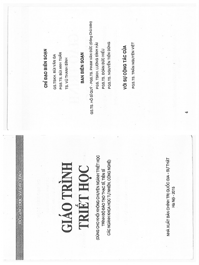 Giao Trinh Triet Hoc Mac Lenin 2024 | PDF