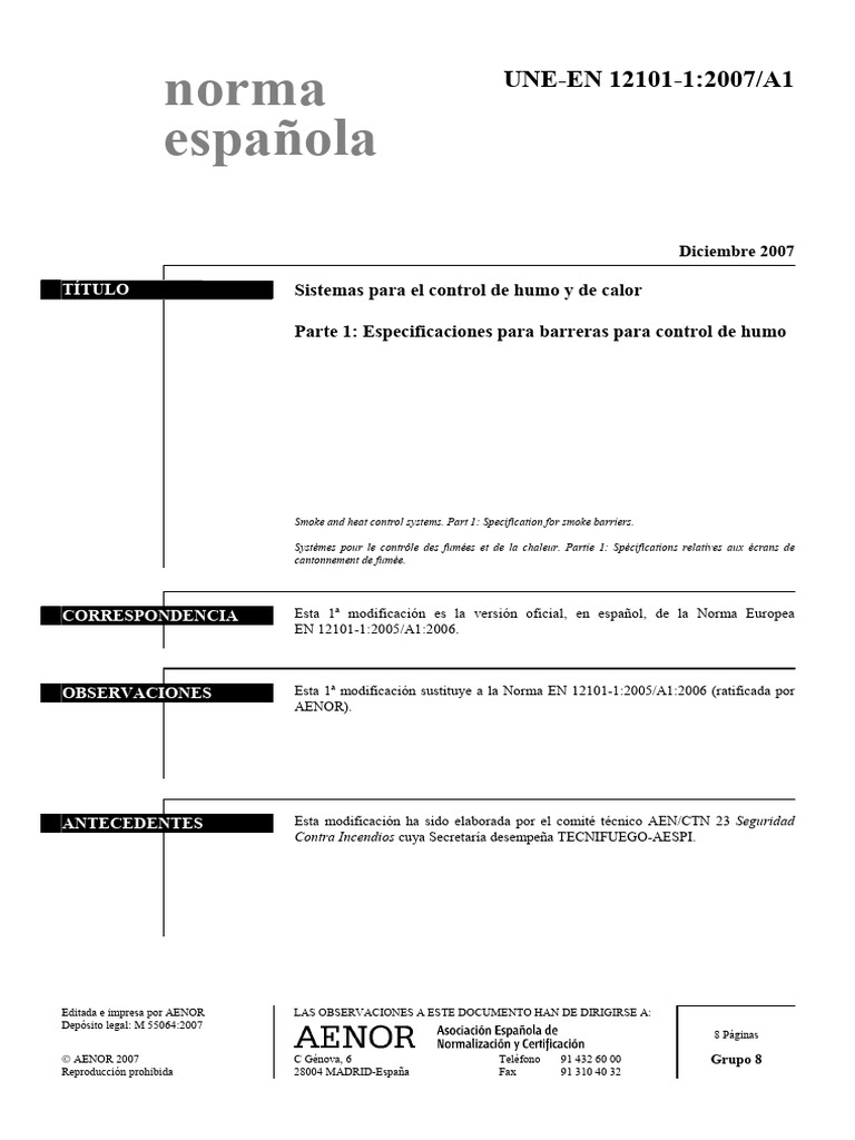 Une en 12101 01 A1 | PDF | Europa | Regulación
