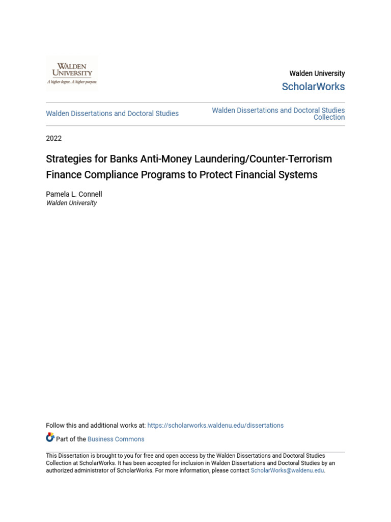 Strategies for Banks Anti-Money Laundering_Counter-Terrorism Fina | PDF | Regulatory Compliance ...