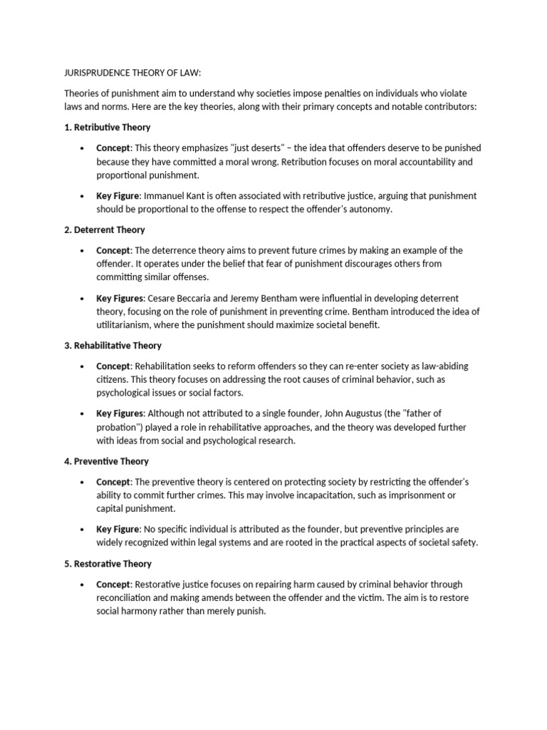 Jurisprudence Theory of Law | PDF | Crime & Violence | Crimes