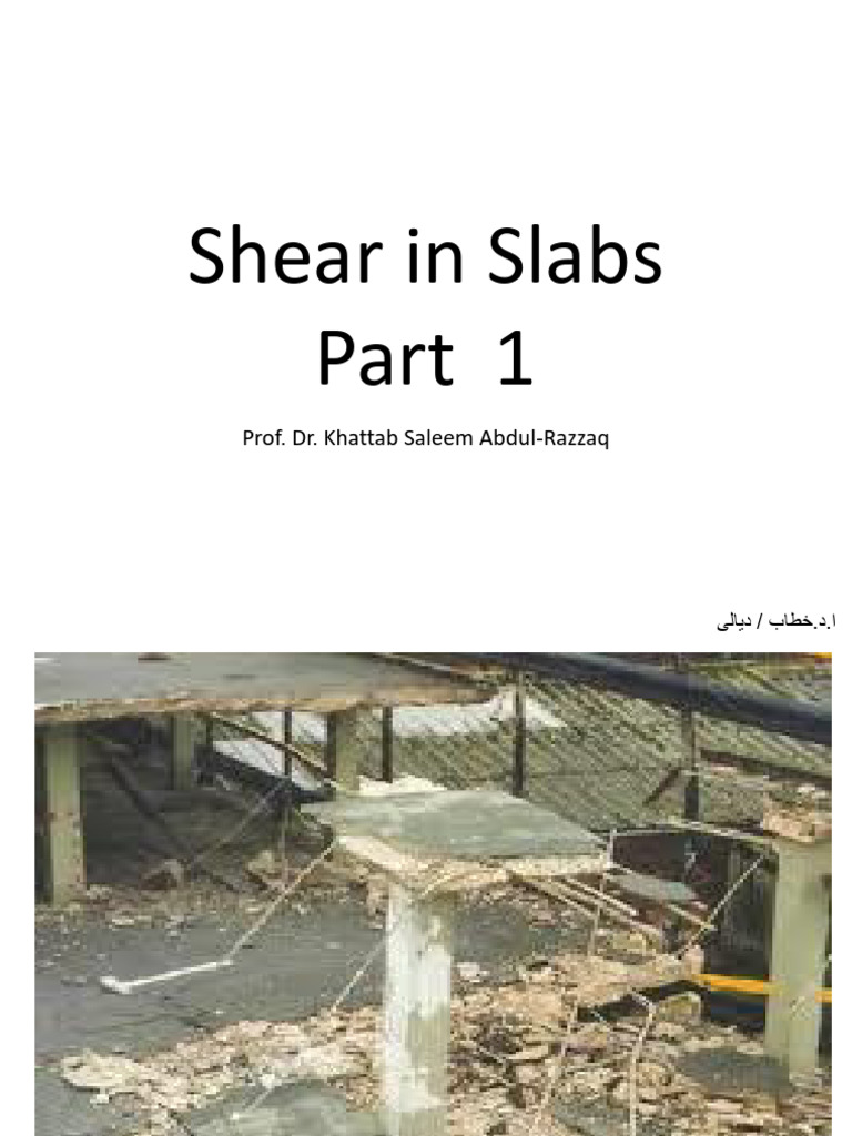 1C F Shear in Slabs 1 | PDF | Beam (Structure) | Structural Engineering