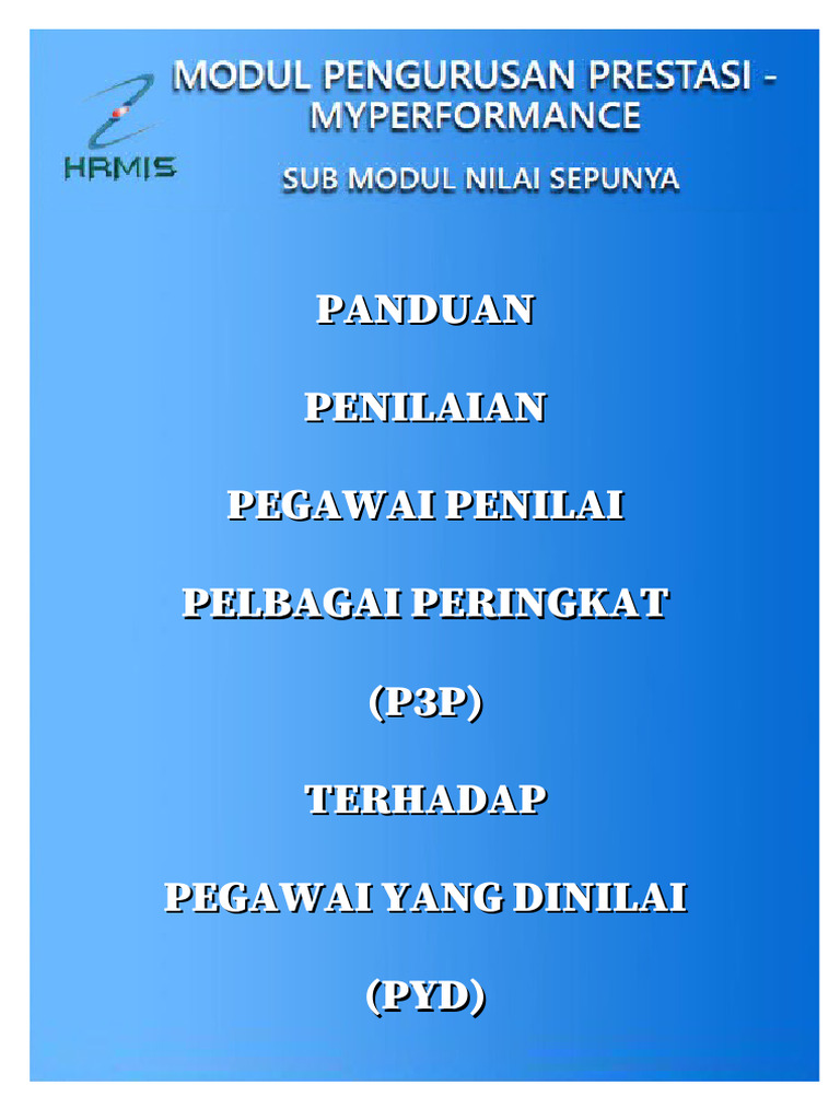 PANDUAN PENILAI P3P MEMBUAT PENILAIAN UNTUK PYD (2) | PDF