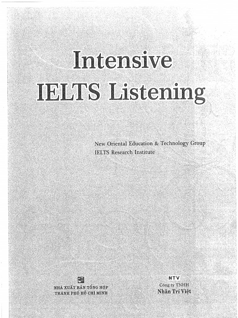 Ebook - Ielts Intensive Listening-Trang-1 | PDF