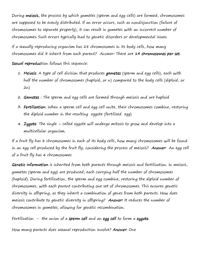 Part II Reviwer in Science | PDF | Ploidy | Meiosis
