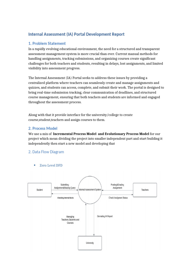 IA Portal Development Report | PDF | World Wide Web | Internet & Web