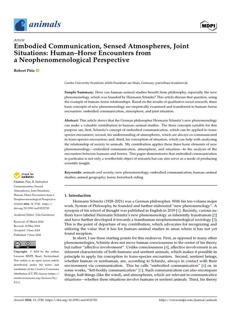 Animals | PDF | Communication | Horses