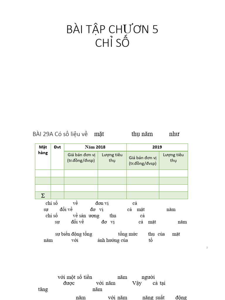 Bài tập C5 - CHỈ SỐ | PDF