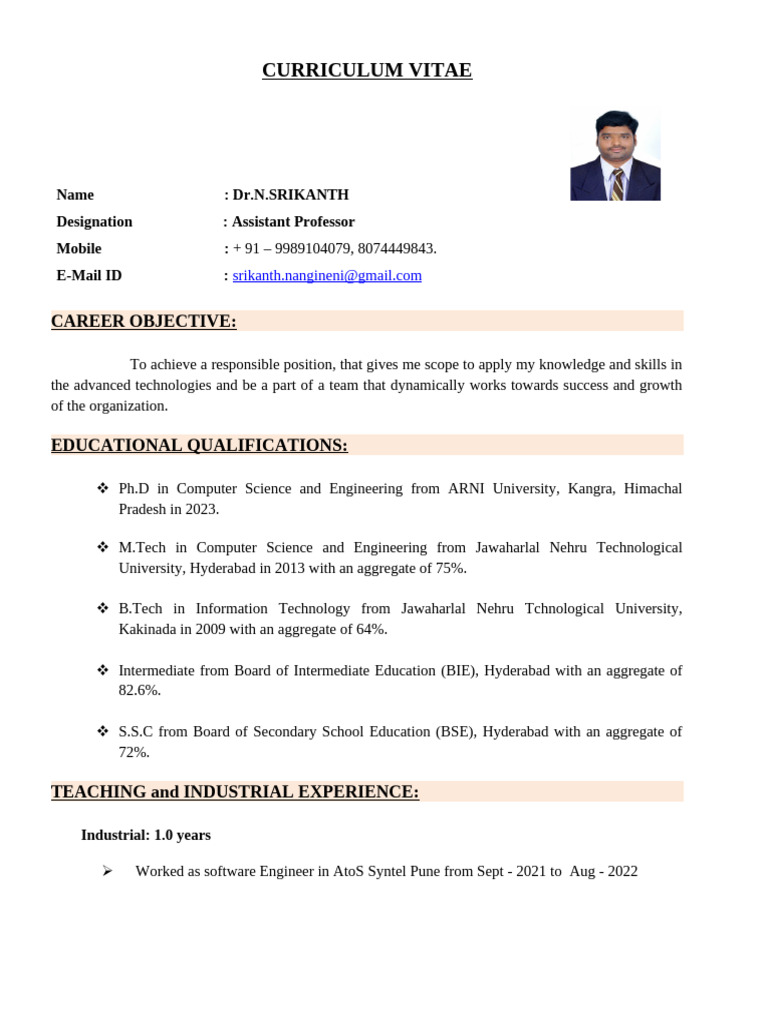 Srikanth Nangineni Resume1 | PDF | Databases | Computer Programming