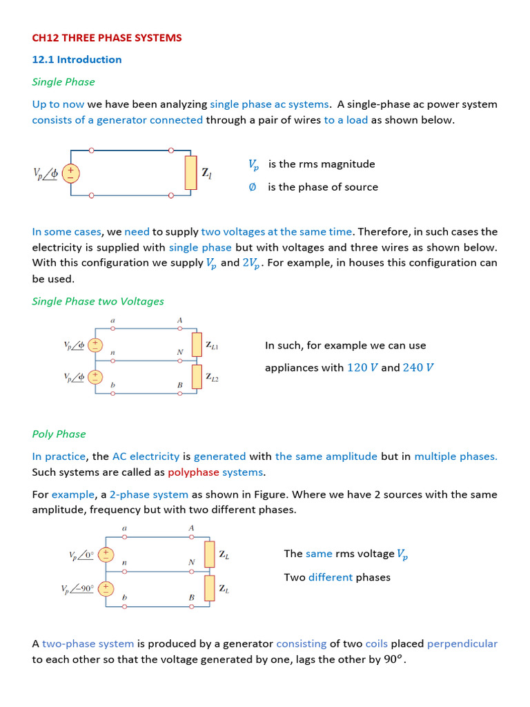 CH12 | PDF | Ac Power | Alternating Current