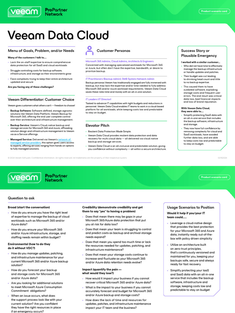 Veeam Data Cloud Backup Solutions Guide | PDF | Cloud Computing | Backup