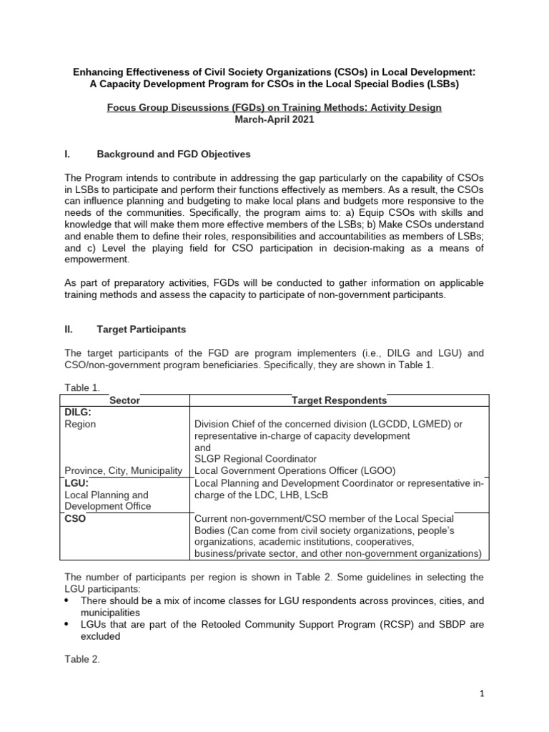FGD design_final | PDF
