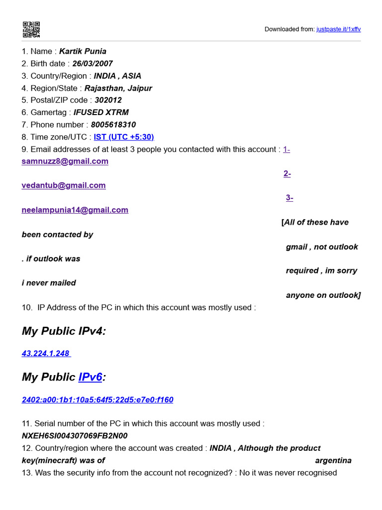1xffv Justpasteit | PDF