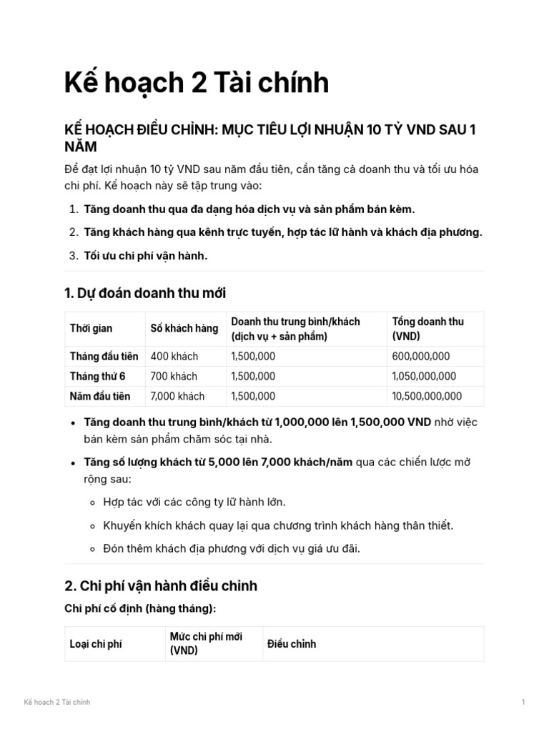 5 Ke Hoach Tai Chinh 2 | PDF