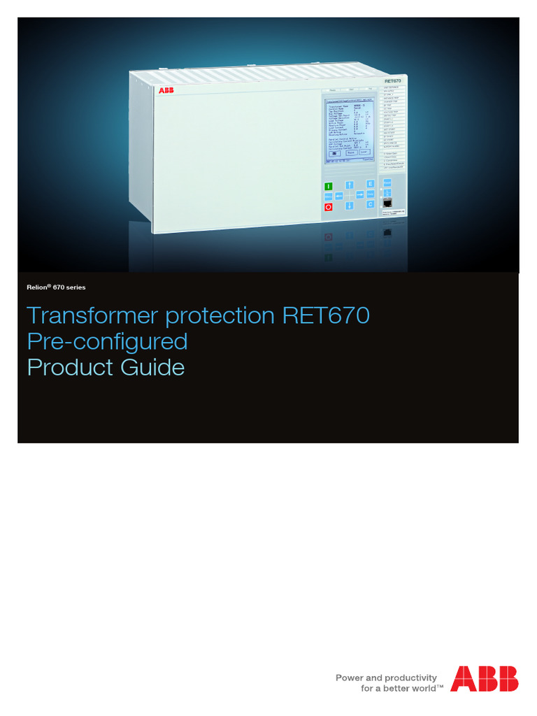 Relay ABB | PDF | Transformer | Manufactured Goods