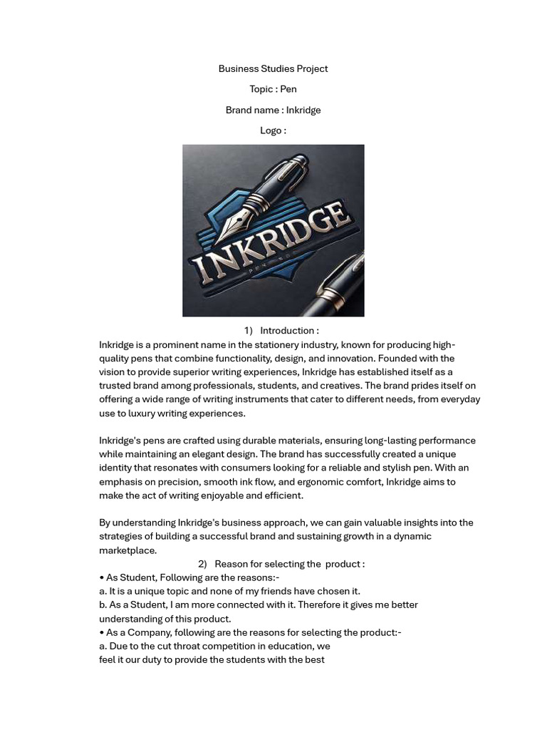 Business Studies Project | PDF | Warehouse | Transport