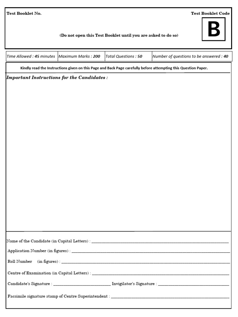 CUET Biology New Question Paper 2024 Set B | PDF | Menstrual Cycle ...
