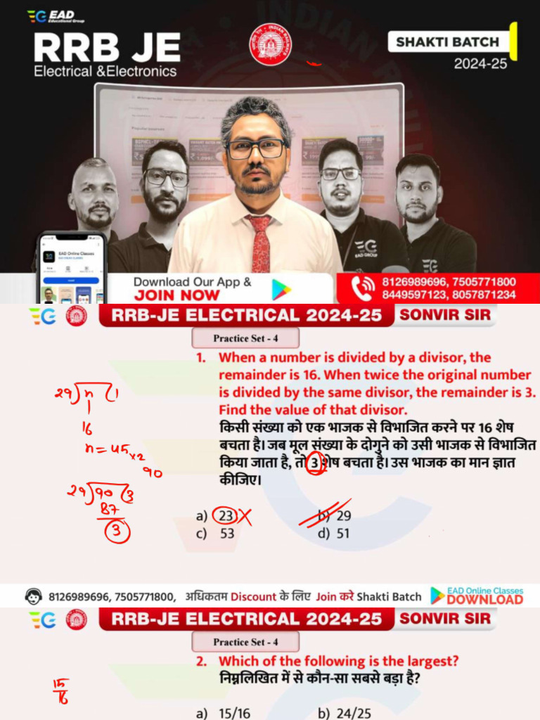 RRB Je Maths & Reasoning Lec 04 - 8504a39a 0b55 44dd A7ca b4663c49c734 | PDF
