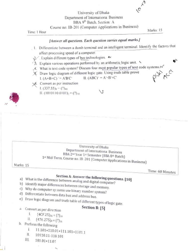 Questions Bank 3rd Semester | PDF