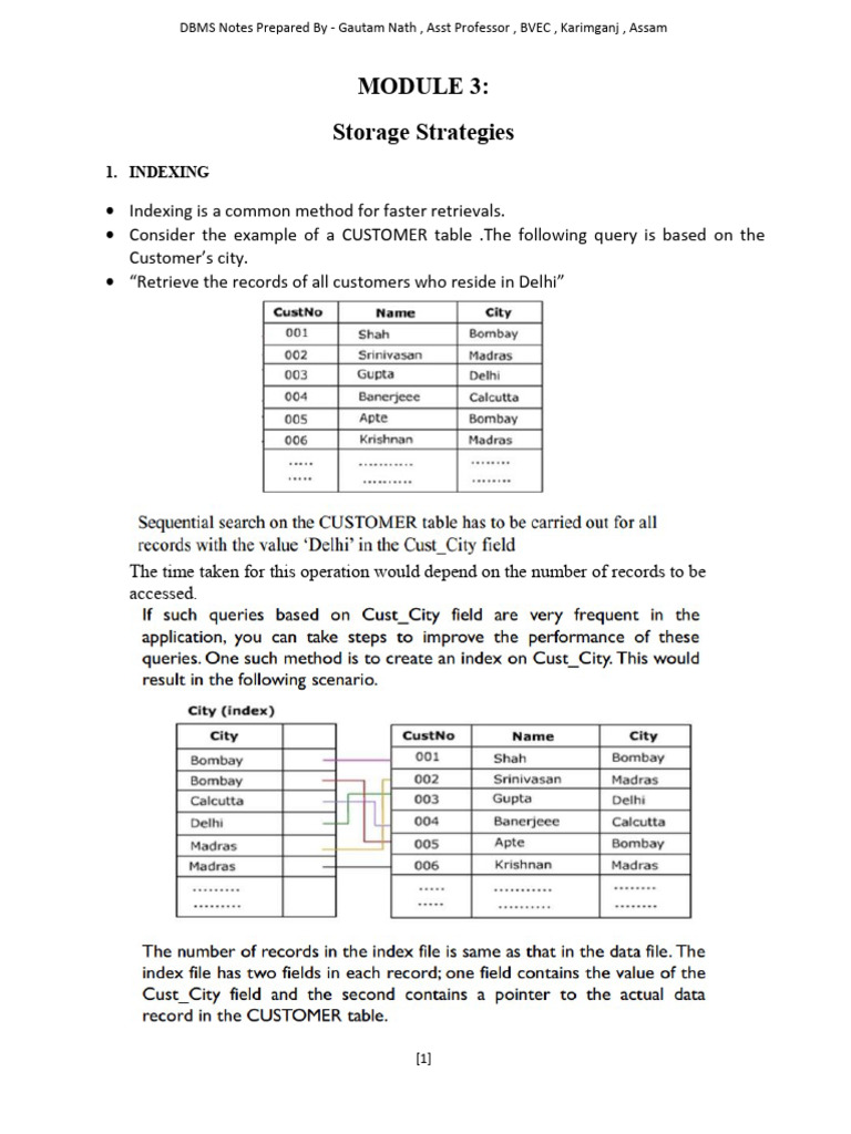 Dbms - Module - 3 | PDF | Database Index | Databases