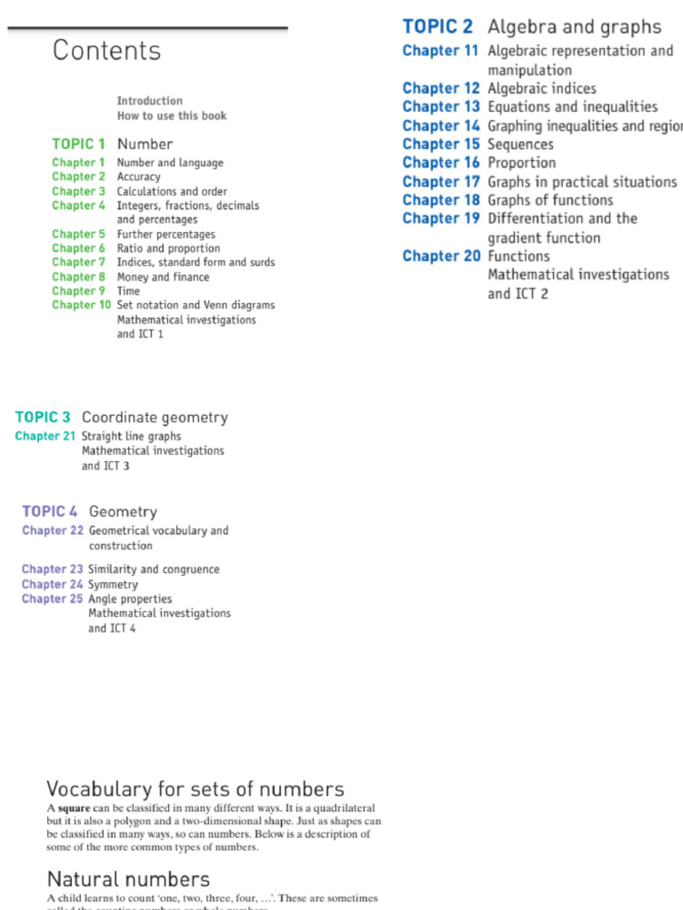 Chapter 1 Topic 1 Number and Language | PDF