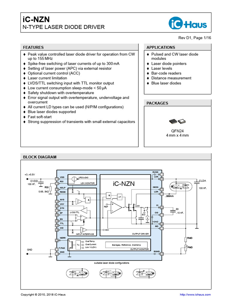 NZN_datasheet_D1en | PDF | Diode | Laser