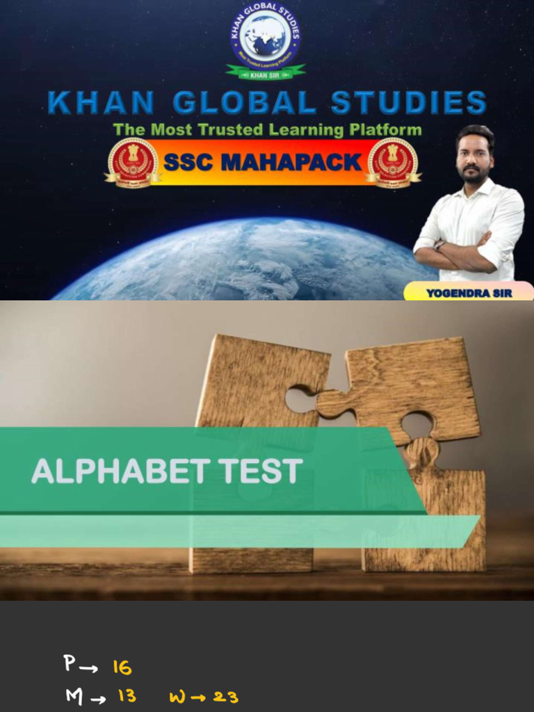 Lecture - 08 Alphabet Test Part 02 1 | PDF